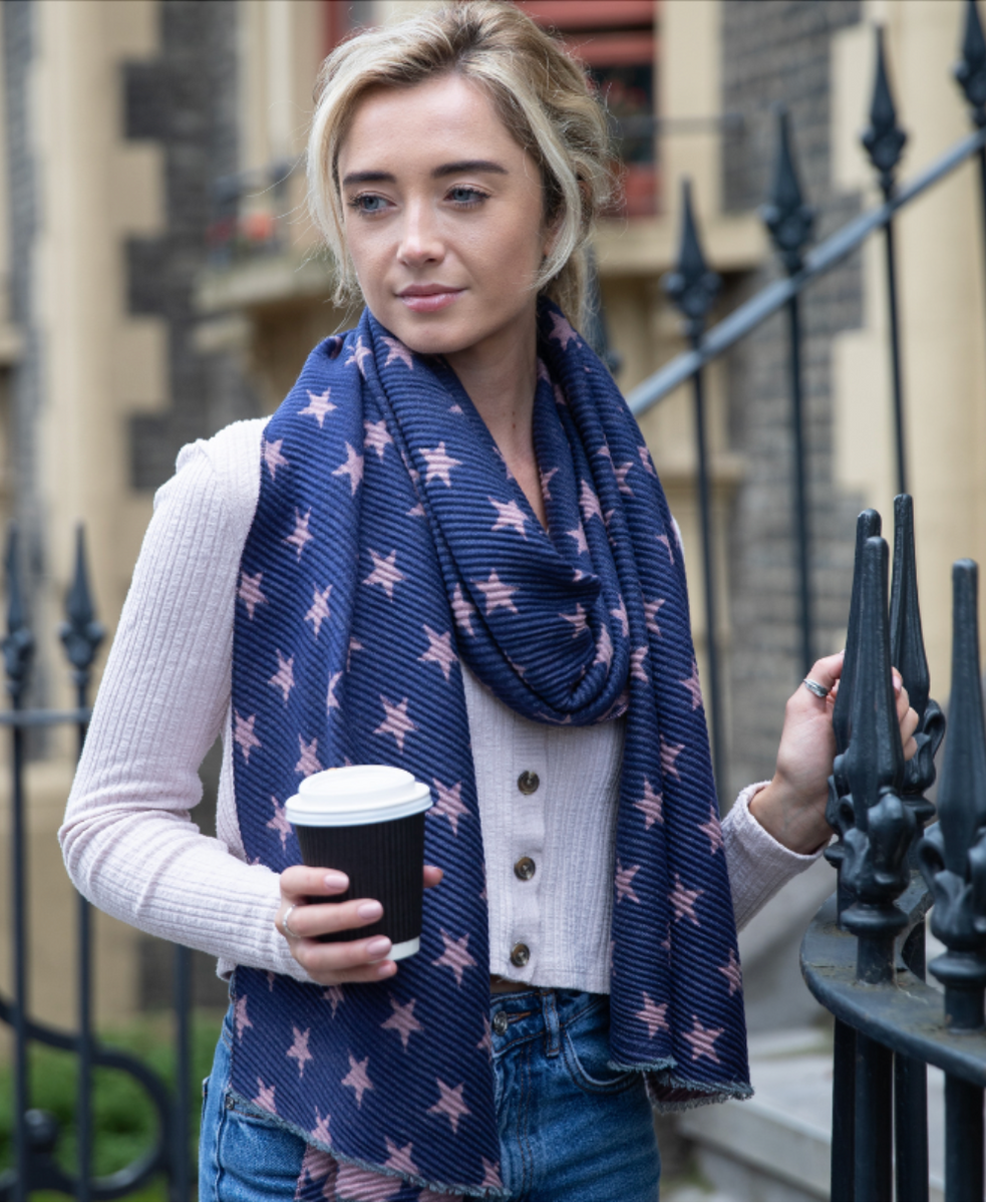 Pleated Stars Scarf – Raft Clothing Company
